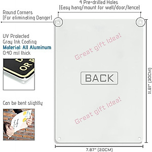 Please Do Not Block The Driveway Metal Sign No Parking Sign for Outdoor Street Decor 12" * 8" (510)