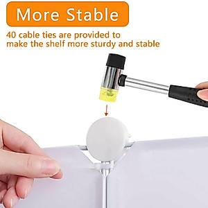 AWTATOS Cube Storage Organizer Closet Storage 12 Cube Shelves, Large and Small Cubes, DIY Portable Closet Clothes Storage Shelfs for Home, Bedroom, White