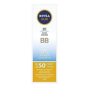 Nivea Sun UV Face BB Cream UVA/UVB sunscreen protection SPF50+, 50ml …