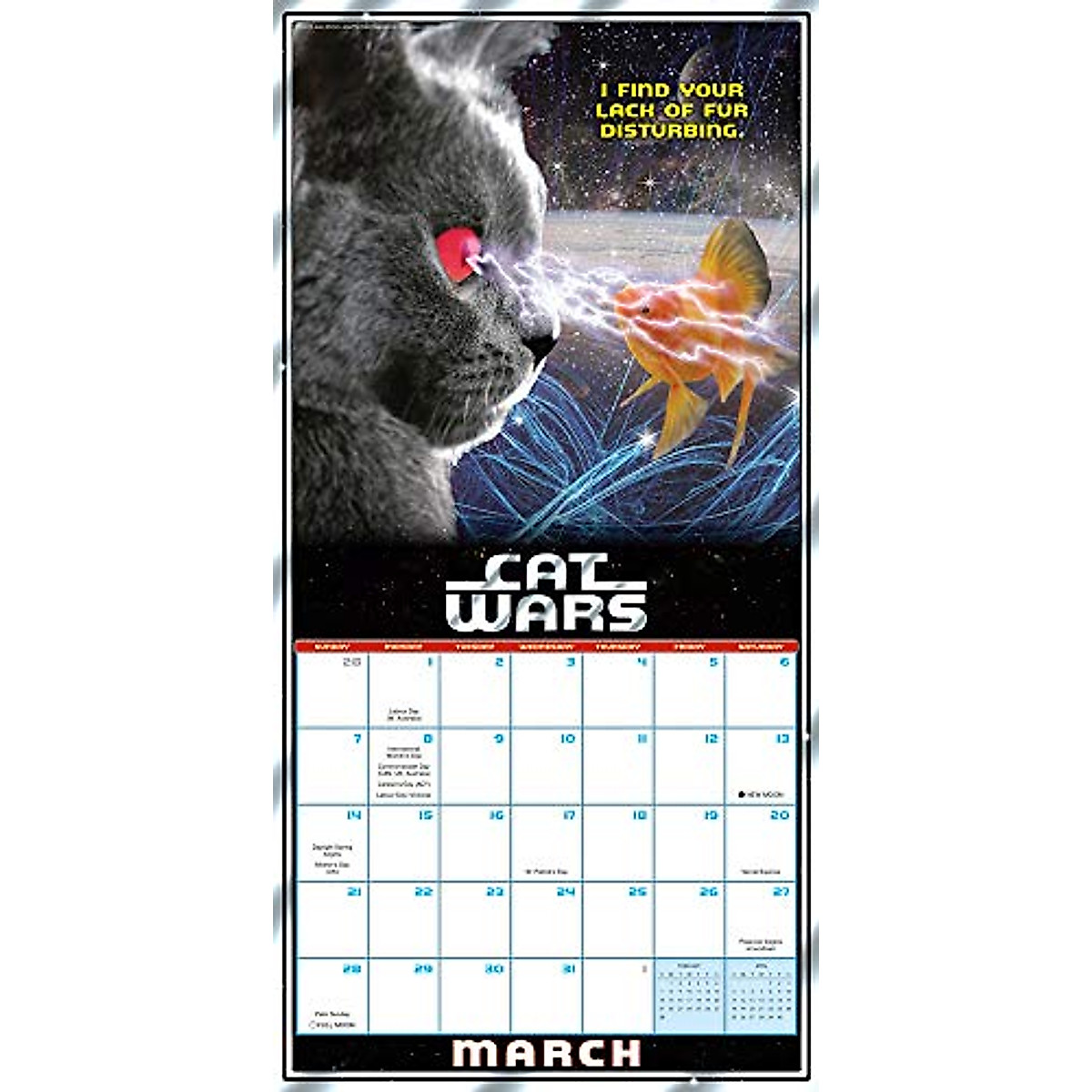 2021 Cat Wars 16-Month Wall Calendar