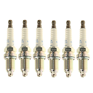 NGK Set of 6 Multi-Ground Laser Platinum Spark Plugs Necked Down Gap 0.044 L6 V6