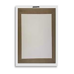 Wynwood Studio Fashion and Glam Framed Wall Art Prints 'Chronos II' Home Décor, 13" x 19", Gold, Gray