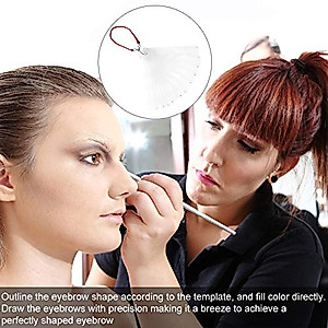 Eyebrow Templates, 12PCS Eyebrow Stencil Synophridia Drawing Shaper Eyebrow Groomin Shapeing Kits Brow DIY Makeup Tools