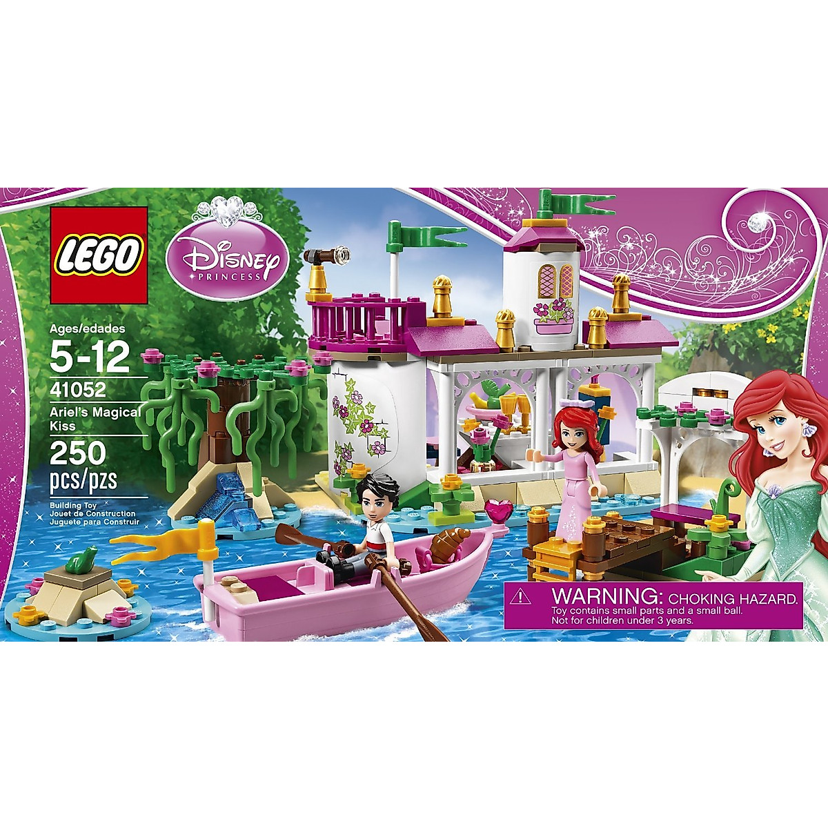Disney Princess LEGO 250 PCS Ariel's Magical Kiss Brick Box Building Toys