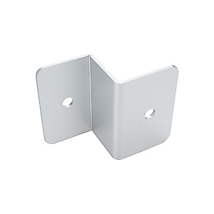 KUMGROT 4 Sets Solar Panel Brackets Aluminum Alloy Z Brackets for Solar Panels Roof RV Boat Off Grid, Silver