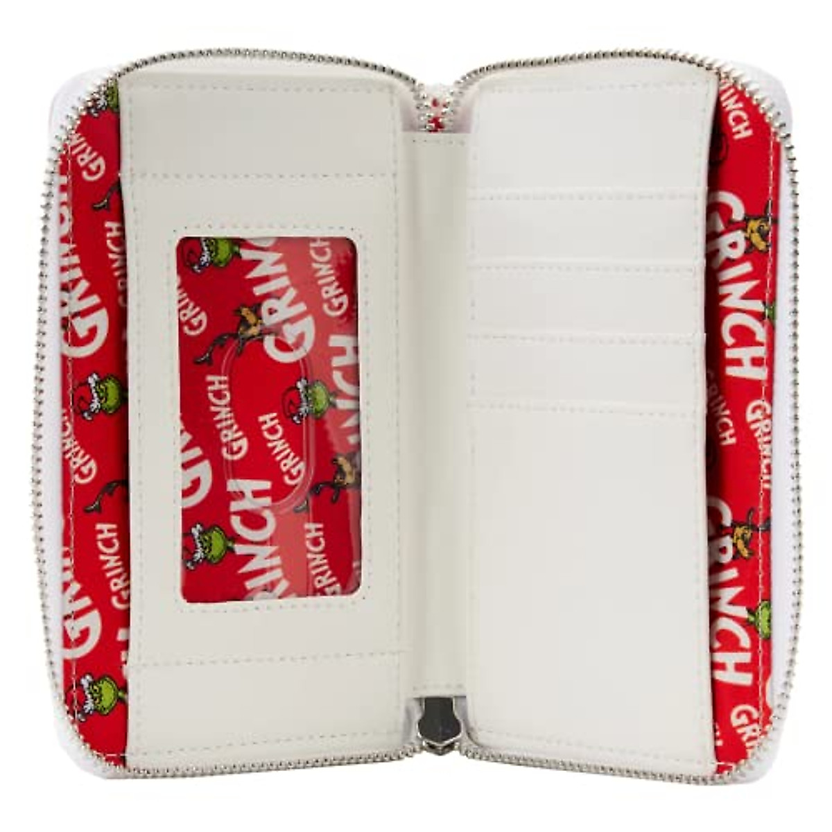 Loungefly Dr Seuss How the Grinch Stole Christmas Sleigh Zip Around Wallet