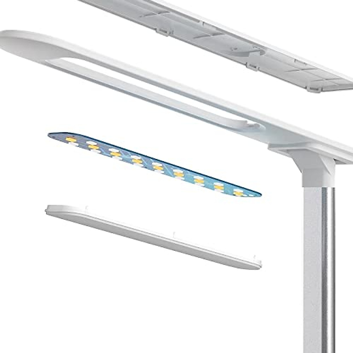 SGDSF 15W QI Quick Wireless Charger LED Desk Lamps Dimmable Eye Table Lamp Watch Charging for Home Office Light