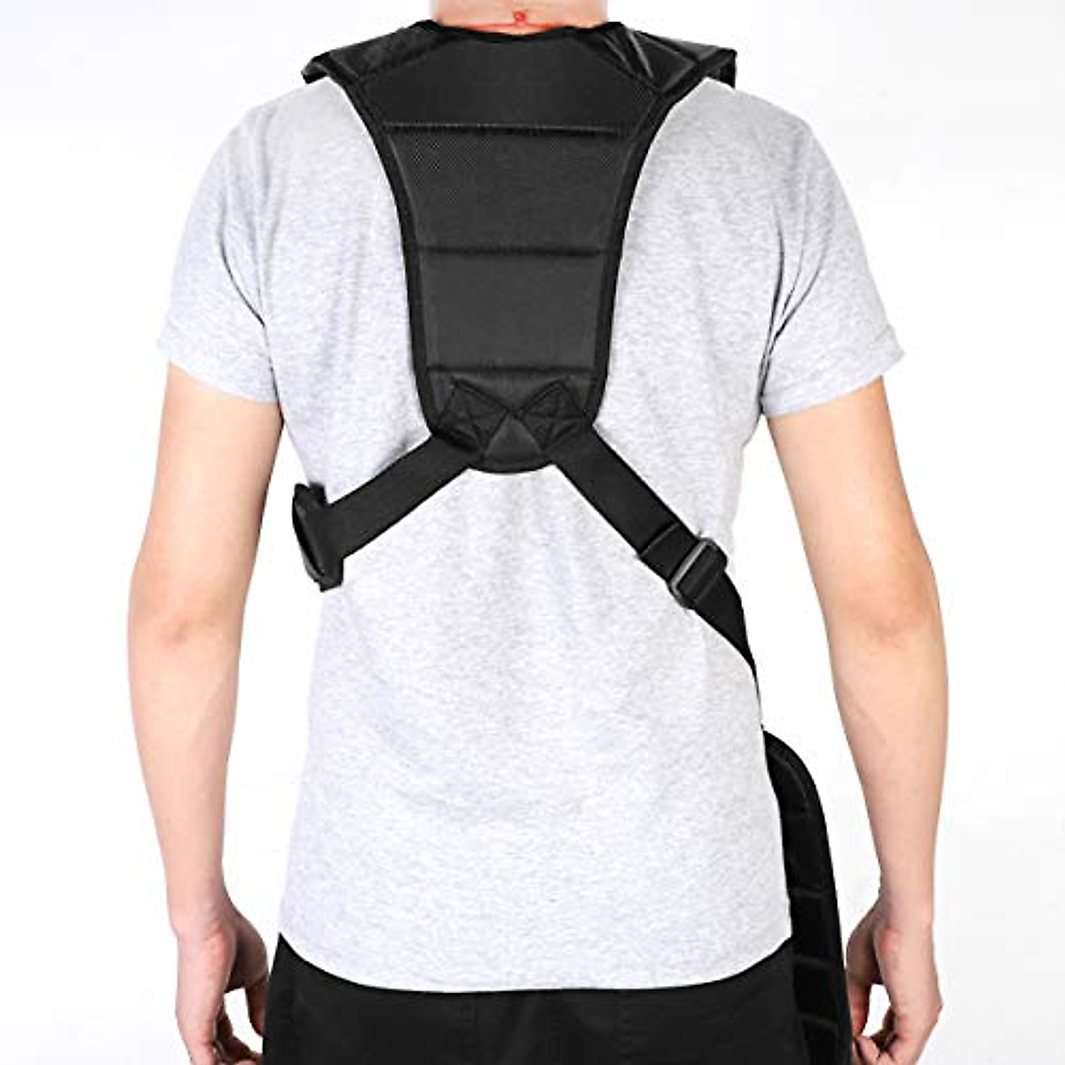 BESPORTBLE Universal Strimmer Double Shoulder Harness Strap for Brush Cutter Grass Garden Trimmer with Carry Hook (Black)