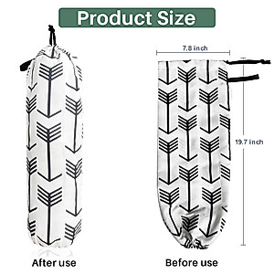 TOGETRUE Plastic Bag Holder, Wall Mount Large Grocery Bag Holder for Plastic Bags Storage, Lightweight Shopping Bags Carrier Dispensers with Hanging Loop for Farmhouse Home Kitchen Decor (White)