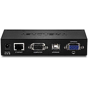 TRENDnet KVM Extension Kit, Extend Keyboard/Video/Mouse Controls, up to 100 Meters (328 ft.), Hot-Keys, Transmitter, Receiver, PS/2, VGA, TK-EX4