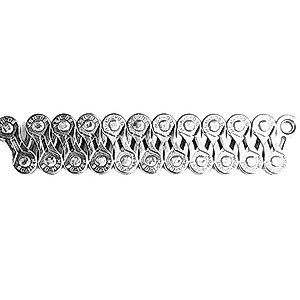 Hycline Bike Chain 6/7/8 Speed,Half Hollow Lightweight Bicycle Chains for Road Bike/MTB/BMX,1/2 x 3/32 Inch 116 Links-Silver
