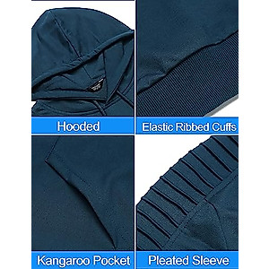 COOFANDY Men's 2 Piece Tracksuit Hoodie Sweatsuit Sets Casual Jogging Athletic Suits