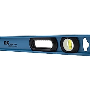 OX TOOLS Trade 36-Inch Aluminum "I" Beam Level with Vial Window | Magnetic & Reinforced End Caps