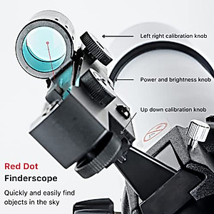 Scopex 80mm Telescope for Adults Astronomy, Kids 8-12 Plus, Smartphone Adapter, Carrying Case.