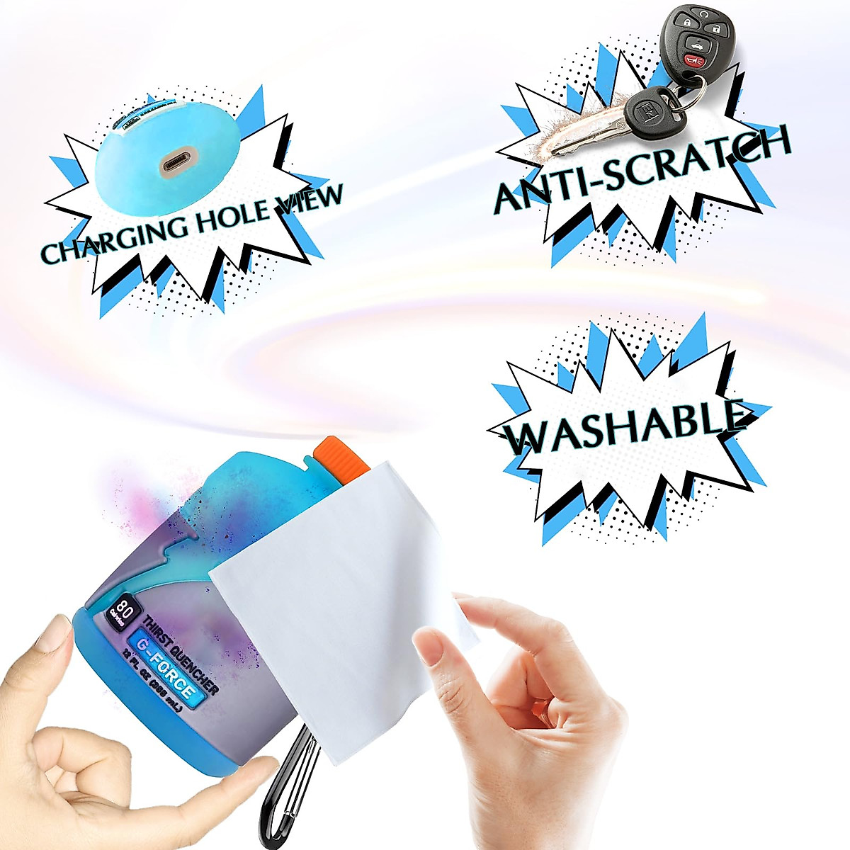 Cases for Airpod 2&1 Case, Cute 3D Funny Bottle Airpods 1st 2nd Case, Soft Silicone Portable Cover, Fashion Cool Fun Stylish Air Pods Shell Cases for Girls Women Boys Kids Teen