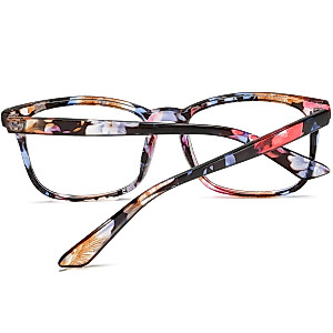 AISSWZBER Unisex Stylish Square Non-Prescription Eyeglasses Clear Lens Glasses