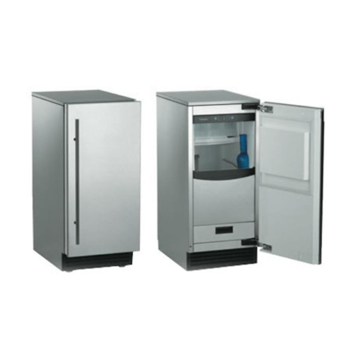 Scotsman SCN60GA-1SS 15" Brilliance Outdoor Ice Machine with Gravity Drain Nugget Ice Cubes, 80 lbs in Stainless Steel