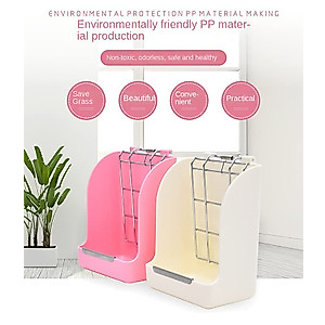 Yrvanity Rabbit Hay Feeder Guinea Pig Chinchillas Less Wasted and Mess Hay Rack Plastic Food Bowl for Bunny and Other Small Animals (Beige), Blue,Beige,Pink