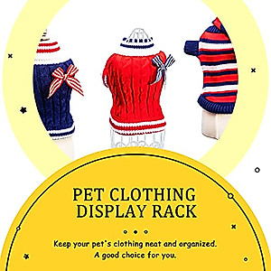 Pet Clothing Display Rack: Pet Clothing Rack Durable Clothing Racks for Hanging Clothes for Doll Pet Clothes Dress Display Rack Useful Pet Clothing Holder