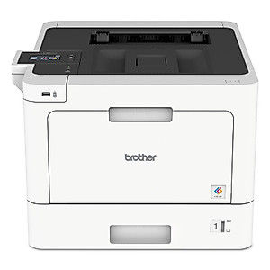 Brother Business Wireless Color Laser Printer, HL-L8360CDW, Auto 2-Sided Printing, Mobile Printing, Cloud Printing, 2.7" Color Touchscreen LCD, Ethernet, Up to 33ppm, White