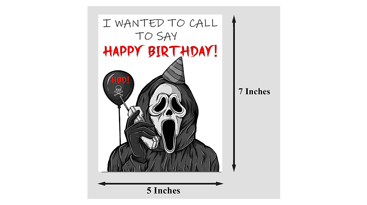 Funny Horror Birthday Card for Him and Her - Unique & Amusing
