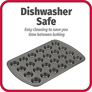 Good Cook 04029 Mini Non-Stick Muffin Pan, Steel, 1-7/8 in Dia x 14.6 in L x 9.3 in W x 6.8 in H