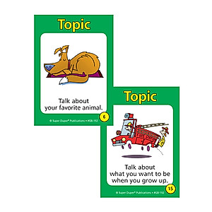 Super Duper Publications | TopicTalk Conversation & Social Skills Card Game | Educational Learning Resource for Children