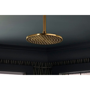 KOHLER 27051-CP Occasion 8" Single-Function Rainhead, Single-Spray Rain Shower Head, Rainfall Shower Head, 2.5 GPM, Polished Chrome