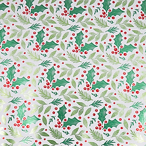 JAMPaper Assorted Gift Wrap - Christmas Wrapping Paper - 100 Sq Ft Total - Holographic Christmas Set - 4 Rolls/Pack