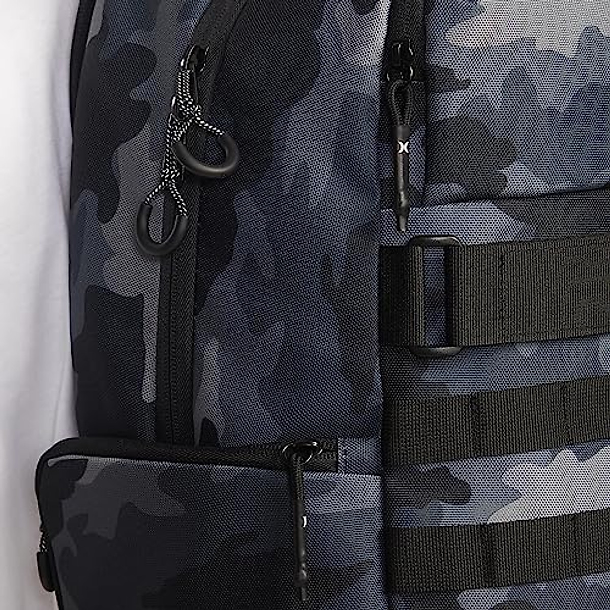 Hurley Mens Skateboard Backpack, Grey Camo, One Size