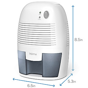 hOmeLabs Small Space Dehumidifier with Auto Shut Off - Compact and Portable