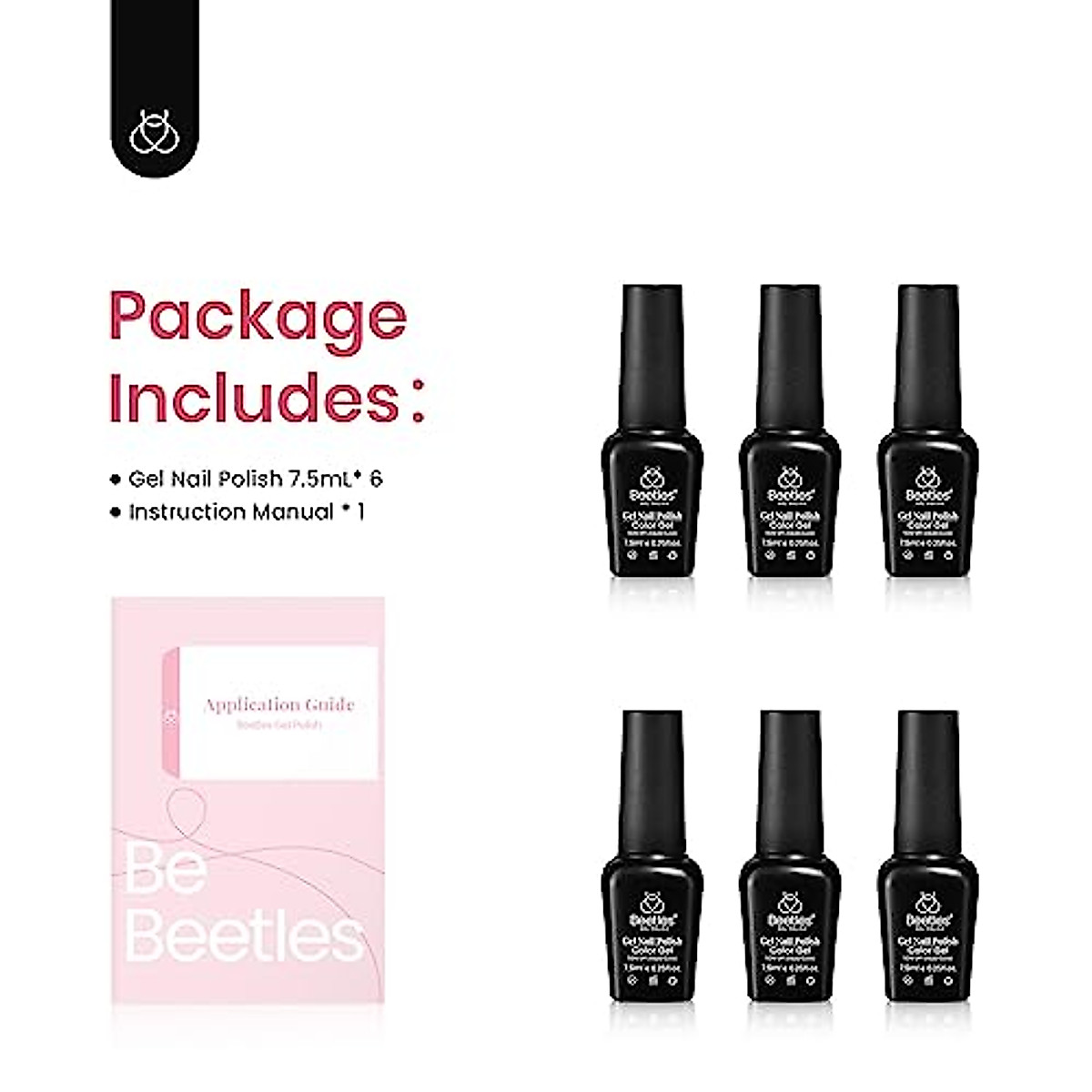 Beetles Jelly Gel Nail Polish Set 6 Colors Aesthetic Nude Shimmer Giltter Nails Withe Pink Gel Polish Kit Translucent Soak off Uv Nail Gel Diy Manicure 2023 New Nail Trend