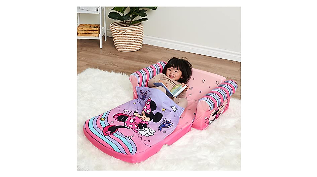 Minnie Mouse 3-in-1 Toddler Sofa & Nap Mat | Cozy & Versatile Lounge