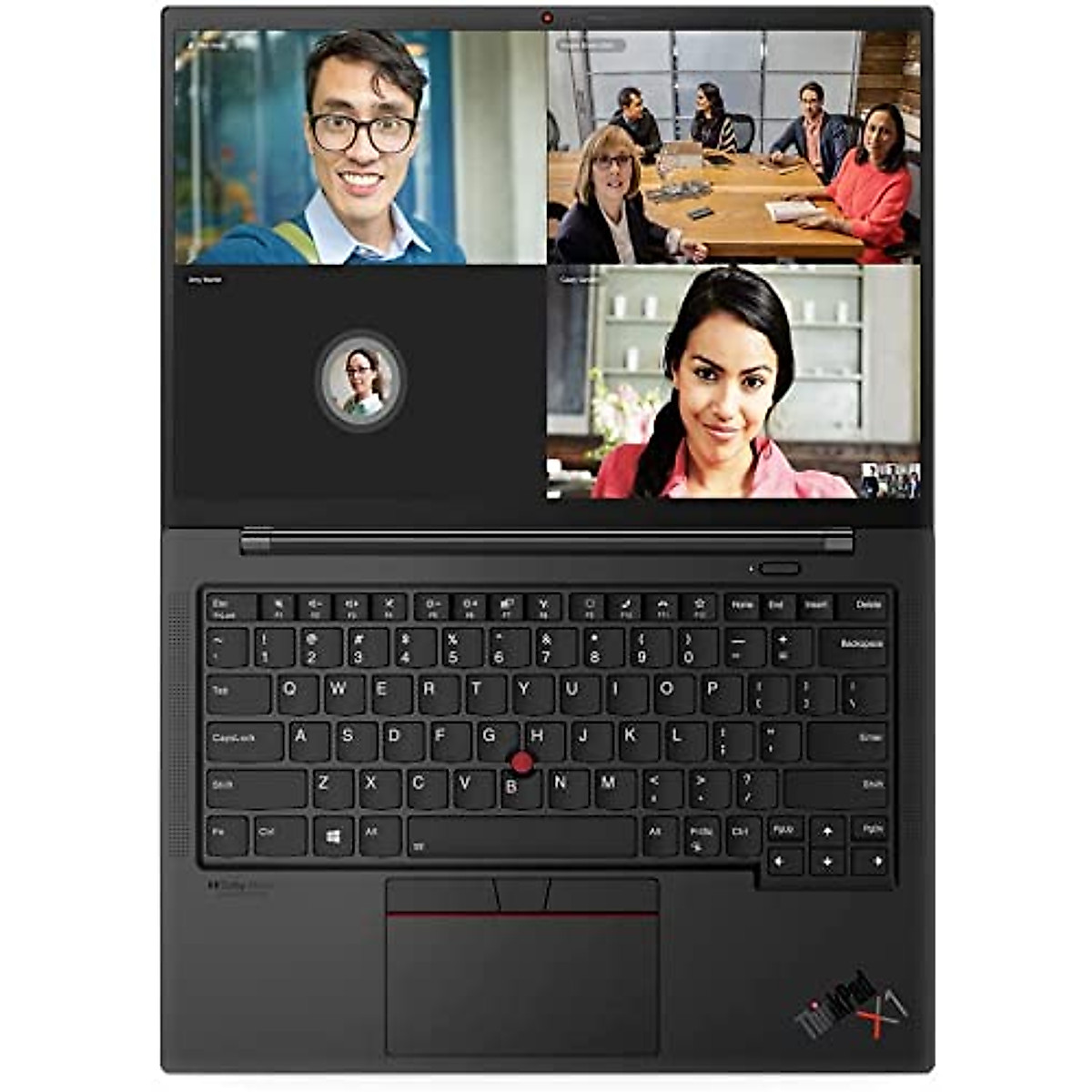 Latest Lenovo ThinkPad X1 Carbon Gen 9 Intel Core i7-1185G7(Beat 1165G7), 14" FHD IPS, Anti-Glare 400 nits, 32GB DDR4 RAM, 1TB NVMe SSD, Fingerprint Reader, Win 11 Pro (Downgradable to W10P) - Black