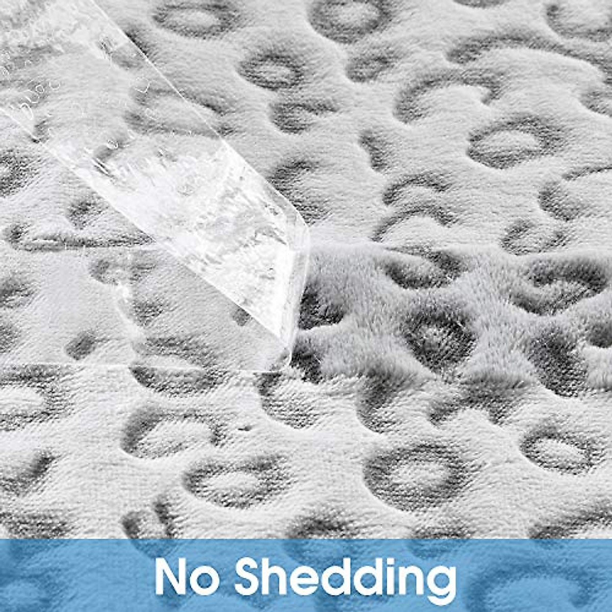 HOMEIDEAS Fleece Flannel Printed Blanket Twin Size, 61X80 Inches Soft Lightweight Microfiber Throw Blanket for Couch/Sofa/Bed for All Season,Leopard/Cheetah, Grey