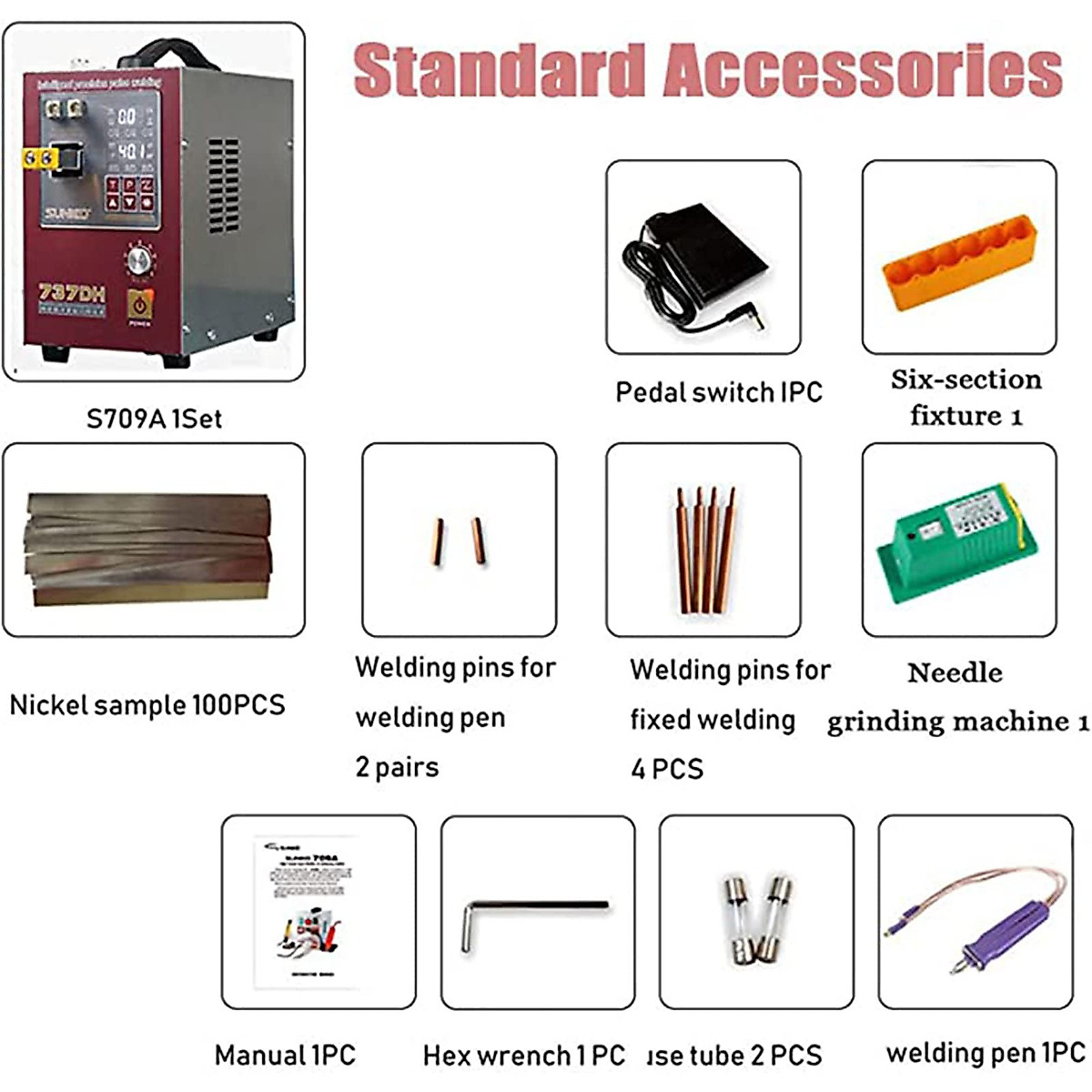 ALSUP 737DH Cordless Spot Welder Pulse Spot Welder Portable Battery Welder for 18650 14500 Lithium Battery Pack, Induction Delay Battery Spot Welder