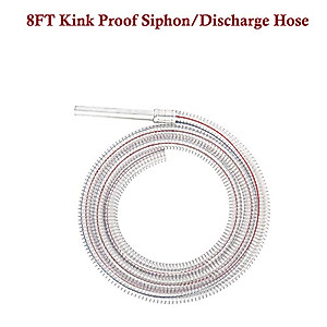 TUFFIOM 30 Gallon Gas Caddy With Wheels, Fuel Transfer Tank Gasoline Diesel Can Reversible Rotary Hand Siphon Pump, Fuel Storage Tank For Automobiles ATV Car Mowers Tractors Boat Motorcycle(Red)