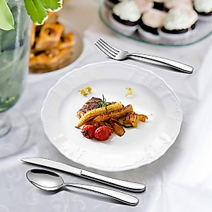 LIANYU 60-Piece Heavy Duty Silverware Set, Stainless Steel Flatware Cutlery Set for 12, Heavy Weight Eating Utensils Set for Home Restaurant Wedding, Dishwasher Safe, Mirror Polished