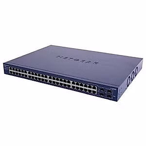 Netgear ProSafe GS748Tv5 Ethernet Switch - 48 Ports - Manageable - 48 x RJ-45 - 2 x Expansion Slots - 10/100/1000Base-T - Rack-mountable, Desktop - GS748T-500NAS