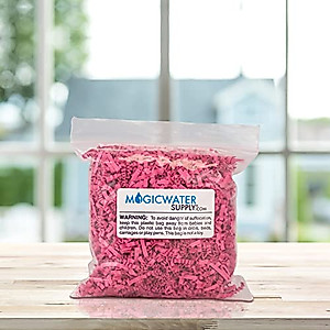 MagicWater Supply Crinkle Cut Paper Shred Filler (2 oz) for Gift Wrapping & Basket Filling - Pink