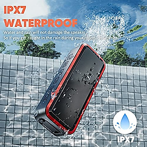 CHIFENCHY Portable Golf Speaker with Bass,Magnetic Golf Cart Bluetooth Speaker,IPX7 Waterproof,Multi-Sync Stereo,30W,24H Playtime,Golf Accessories for Men,Wireless Speaker with Mount,Golf Gifts