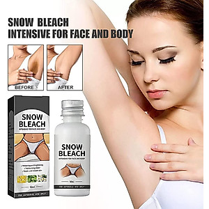 3PCS Snow Bleach Cream for Sark Spot Remover , Intimate Areas-Underarm, Neck, Armpit, Knees, Elbows,Face,Body
