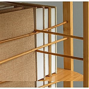 Thick Bookcases 360-degree Rotating Bookshelf Bookcase Book Rack Multi-Layer Floor-to-Ceiling Storage Rack