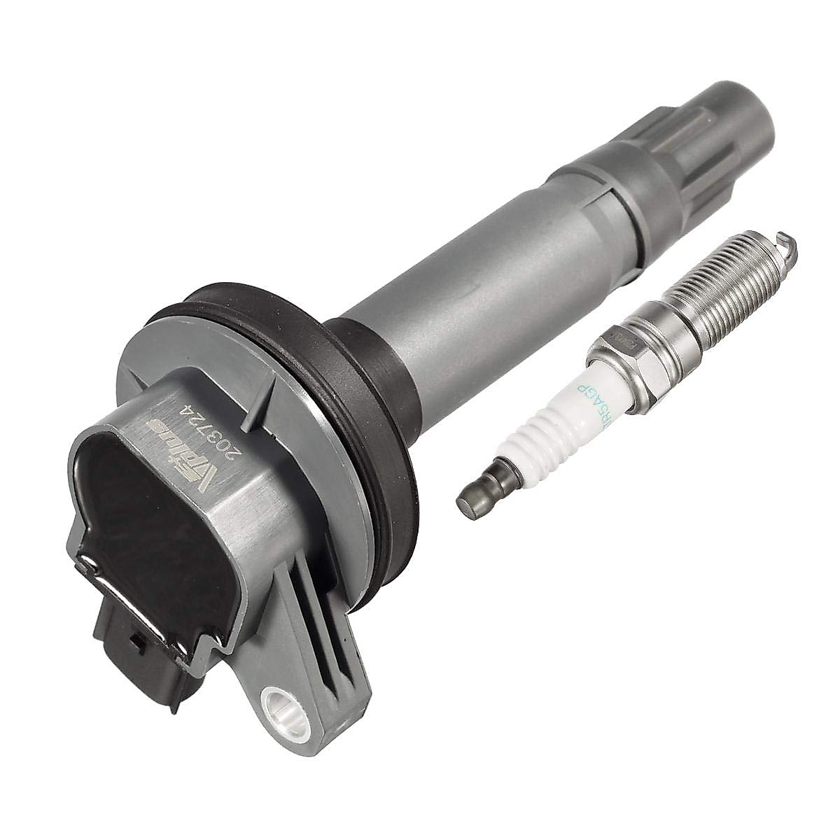 Vplus Set of 6 Ignition Coils Pack UF553 7T4Z-12029-E & Spark Plugs 5019 LTR5GP Compatible with Ford Flex Taurus Edge Lincoln MKS MKT MKZ MKX Mercury Sable 3.5L 3.7L V6