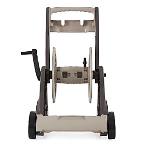 Suncast 175 ft. Hosemobile Garden Hose Reel Cart with 6" Wheels, Bronze/Taupe