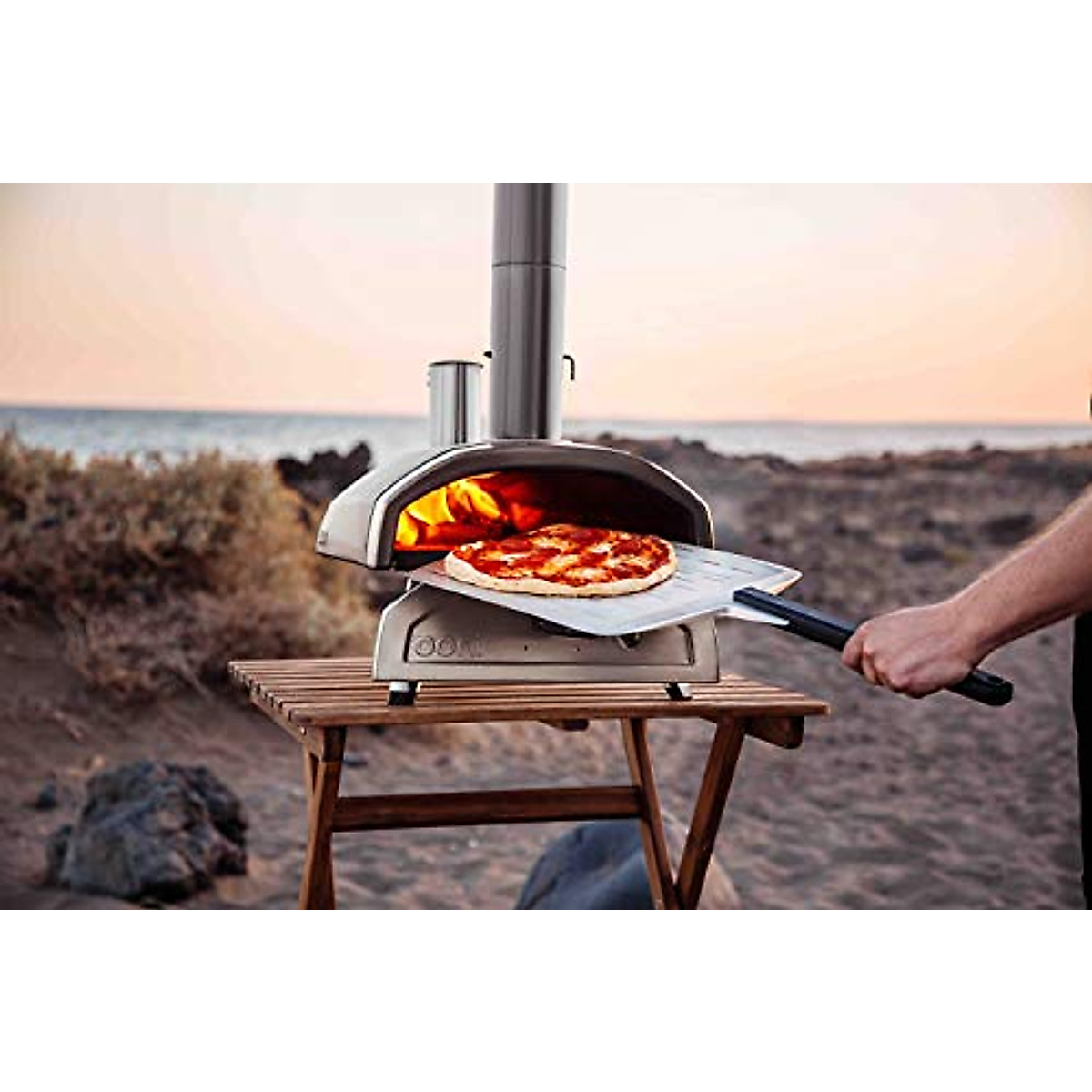 Ooni 12” Perforated Pizza Peel – Long Handle Perforated Aluminium Pizza Paddle – Lightweight Pizza Turning Peel – Ooni Outdoor Pizza Oven Accessories…