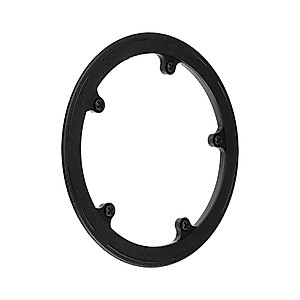X AUTOHAUX 2pcs 44 Teeth 8.5cm 5 Holes Bicycle Bike Crankset Chain Wheel Cover Protector Chain Wheel Protective Cover Black