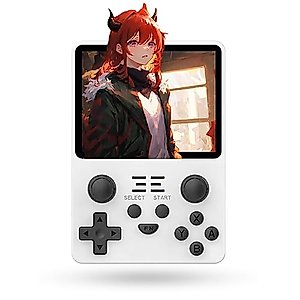 Handheld Games Retro Game Console 64G TF Card Buit in Games and Emulators Video Come Consoles 3.5 Inch IPS 640*480 Screen Support Linux System-White