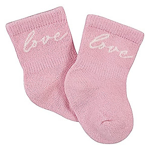 Gerber Baby 6-Pair Wiggle Proof Sock, Ballet Purple, 0-3 Months