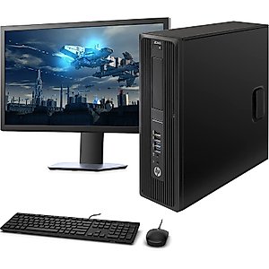 HP Z240 SFF Computer PC, Intel Core i5 6500 Processor, 16GB DDR4 Ram, 1TB SSD, WiFi | Bluetooth, HDMI, NVIDIA GT 1030 2GB DDR5, New 23.8" FHD Monitor, Win 10 Pro (Renewed)